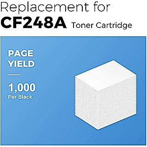 48A Toner myCartridge Compatible Toner Cartridge Replacement for HP 48A CF248A Use with Laserjet Pro MFP M29w M28a M29a M16a M15a M16w Printer (Black,2-Pack) CF248A Toner