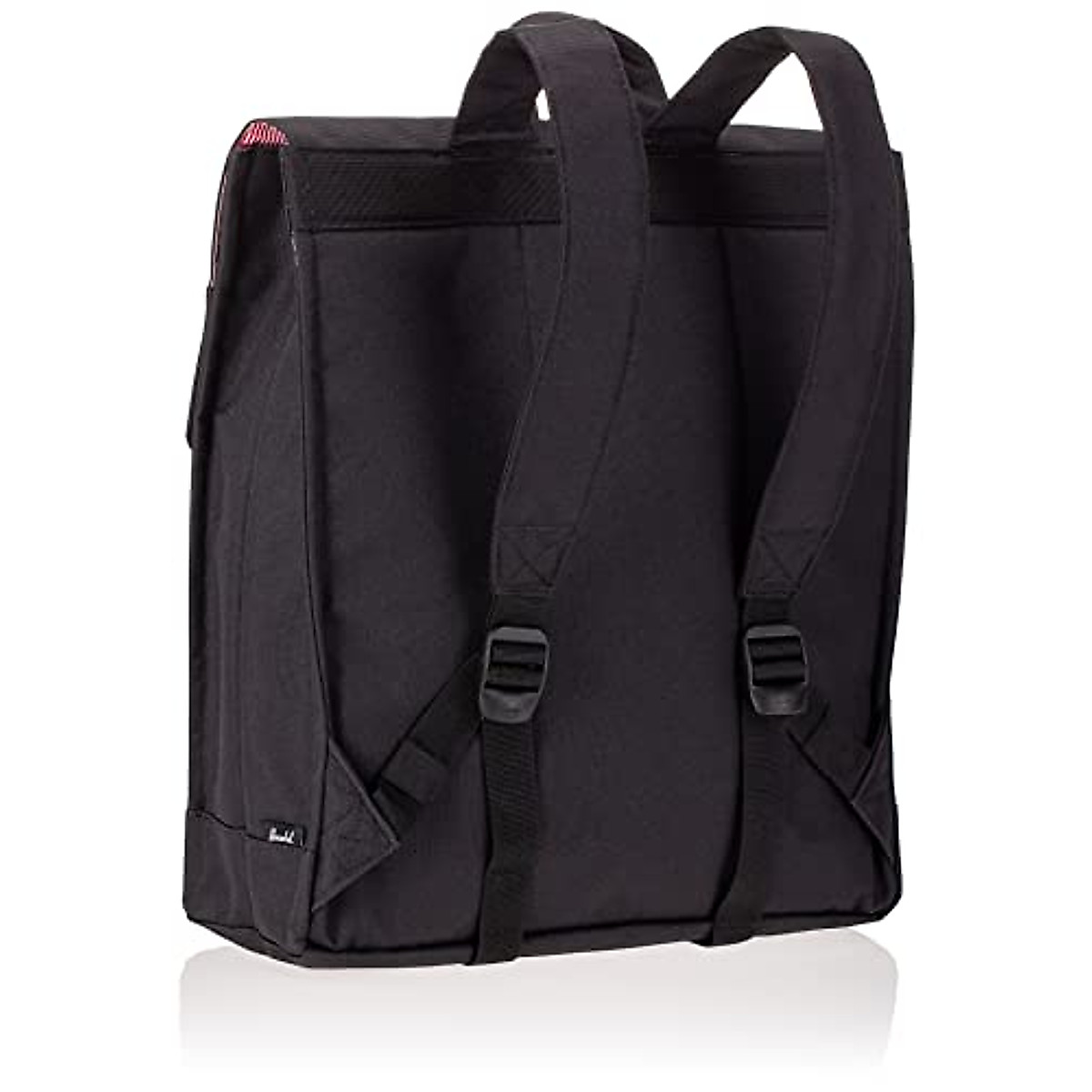 Herschel City Backpack, Black/Tan Synthetic Leather, Mid-Volume 14.0L