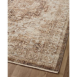 Loloi II Sorrento Collection SOR-03 Mocha/Multi 6'-7" x 9'-10" Area Rug