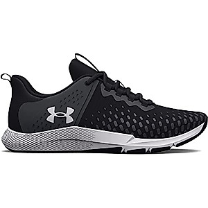 Under Armour Men's Charged Engage 2 Training Shoe, (001) Black/White/Black, 9