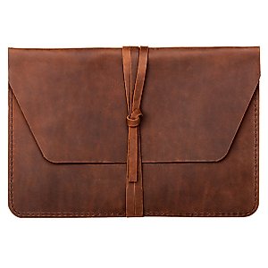 MacBook Air M1-M3 Case & MacBook Pro 13 Inch (M1 & M2) — ‘Pablo’ Handmade & Expertly Crafted Luxury MacBook Case — Beautifully Stitched Fair Trade Full Grain Leather — Brown