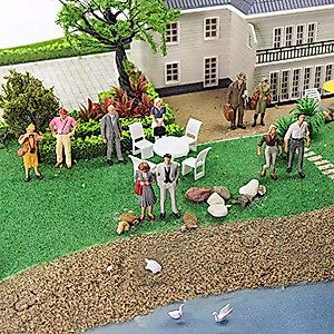 P4310 30 PCs O Gauge Figures All Standing 1:43 O Scale Model Trains Passengers 30 Different Poses People Model Railway for Miniature Scenes