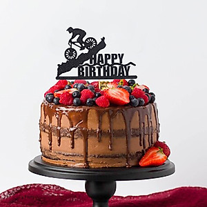 Mountain Biking Cake Topper - bike Cake Topper,bicycle Cake Topper,personalised Cake Topper,bike Birthday Party, Bmx Bike Cake Topper