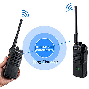 Retevis RT86 Two Way Radios Long Range,High Power Walkie Talkies with 2600mAh Rechargeable,Remote Alarm,Flashlight, Handheld 2 Way Radio for Off-Roading Overland Farm Hunting(2 Pack)