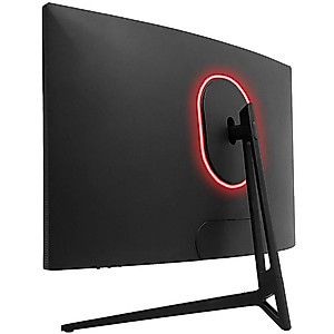 Sceptre Curved 24" FHD 1080p Gaming LED Monitor R1200 HDMI DisplayPort 165Hz 144Hz FreeSync G-Sync Compatible, Edgeless Build-in Speakers Machine Black 2021 (C248B-1858RN)