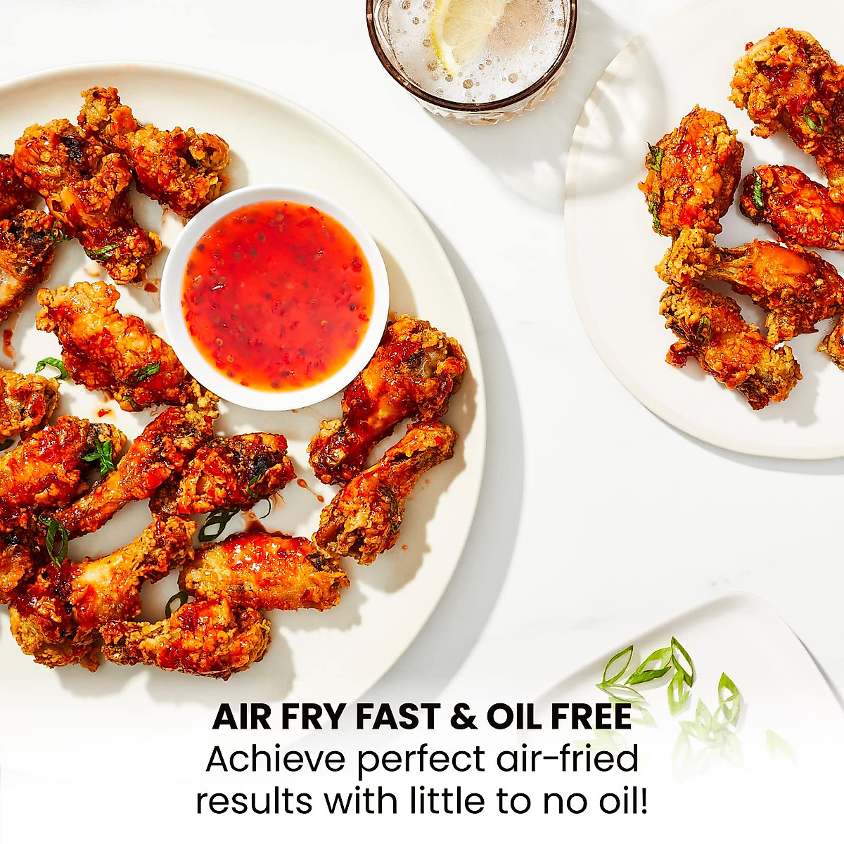 Chefman TurboFry 2-Quart Air Fryer, Dishwasher Safe Basket & Tray, Use Little to No Oil For Healthy Food, 60 Minute Timer, Fry Healthier Meals Fast, Heat And Power Indicator Light, Temp Control, Grey