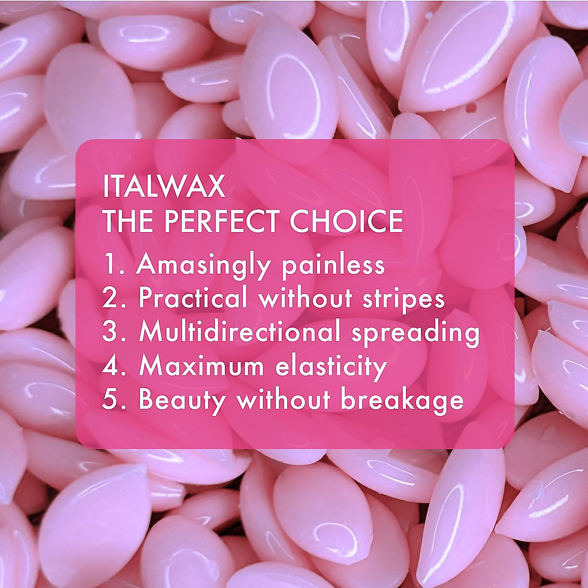 Italwax Face Selfie 500g / 1.1lb - Delicate hard wax for face with oil complex - Perfect for waxing eyebrows, upper lip and sideburns​