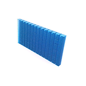 Aluminum Heat Sink 150mm x 74mm x10mm/ 5.9 x 2.91 x 0.39 inch Blue Heatsinks Module Cooler Fin Heat Board Cooling for Amplifier Transistor Semiconductor Devices Blue Tone