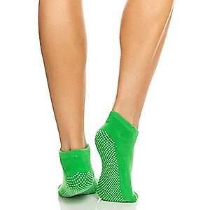 Yacht & Smith Women's Non Slip No-Skid Socks with Grips, 97% Cotton, For Hospital, Yoga, Pilates, Barre, Grippy Ankle Sock