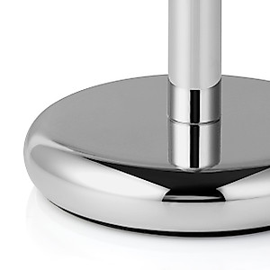 Perfecto Deluxe Chrome Razor and Brush Stand - The Best Safety Razor Stand. This Will Prolong The Life of Your Shaving Brush, metal