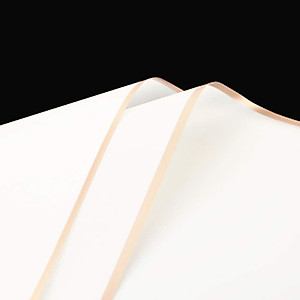 BBJ WRAPS Korean Style Waterproof Floral Wrapping Paper Sheets Fresh Flower Bouquet Wrap Gift Packaging Florist Supplies, 20 Sheets-23.6x23.6 inch (White)