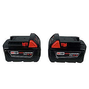 Milwaukee 48-11-1850 2 Pack M18 18V Lithium-Ion Battery 48-11-1852