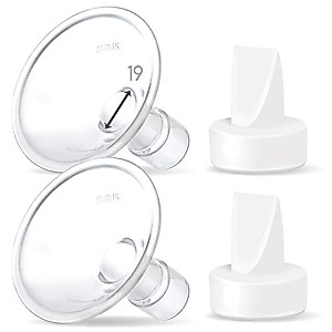 Maymom Pump Valve & MyFit 19mm Shield Compatible with Lansinoh Breast Pump Signature Pro/Smartpump/Manual Breast Pump. Replace Lansinoh Pump Valve. Not Original Lansinoh Pump Part