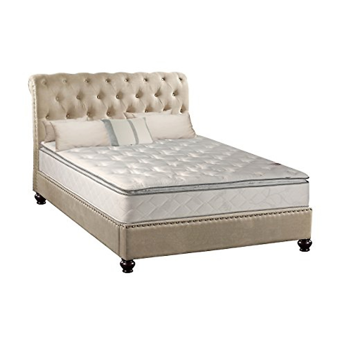 Continental Sleep Medium Mattress, Twin, beige