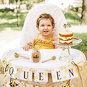 Nefelibata Faux Honey Pot with Bees and Dippers, Bumble Bee Tiered Tray Decor, Drippy Honey Pot, Fake Honey Jar Table Centerpieces, Spring Summer Decor