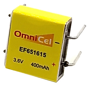 4x OmniCel ER651615 3.6V 400mAh Prismatic Lithium Battery BL-4PN For Fleet Monitoring, Tracking Devices for Hunting Dogs, Carbon Monoxide Detectors, Intrusion Sensors, Smart Utility Metering