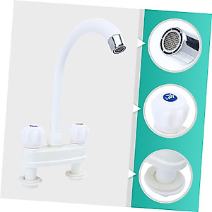 Plastic Faucet Kitchen Faucet Basin Two Handle Faucet Sink Two Handle Faucet Kitchen Basin Faucet Kitchen Sink Faucet Kitchen Two Handle Faucet Plastic Double Handle Faucet