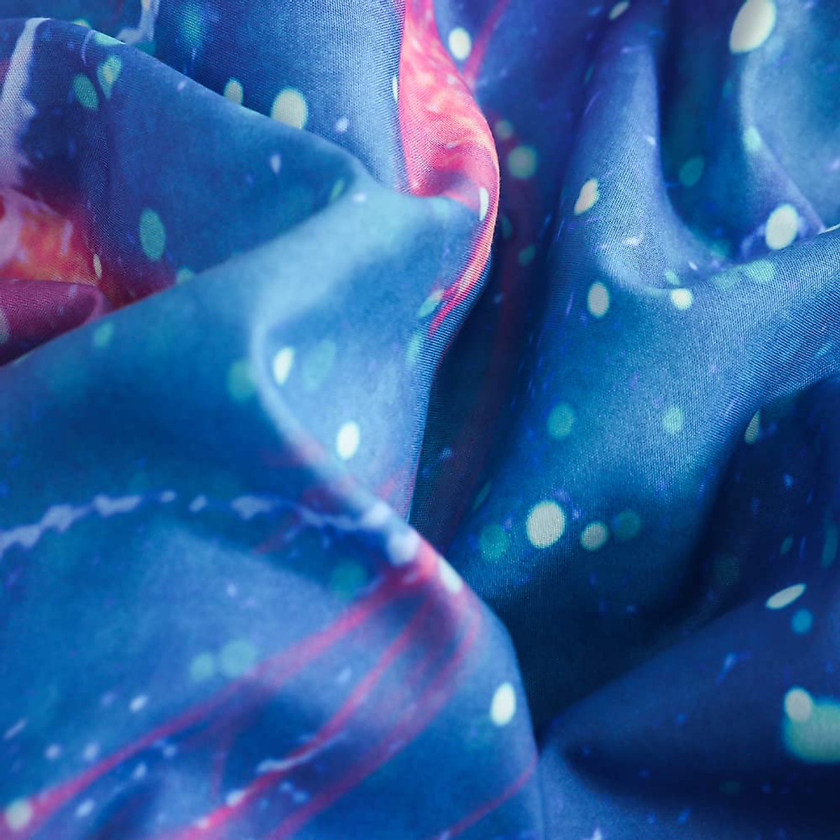 Roscloud Sports Football Rugby Comforter Sets Twin Size Bed Set- 2PC Ice Flame Galaxy Football Boys Quilt Bedspread Bedding Set（Comforter x 1 Pillowcases x 1）