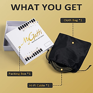 Mygatti Hi-Fi 1/8 to 2 x 1/4 Stereo Audio Cable 15 Feet, 3.5mm TRS to Dual 6.35mm TS Mono Y Splitter Audio Cord, Silver Plated Copper, Multiple Shield, Nylon Braided Cord for HiFi System, Audiophiles