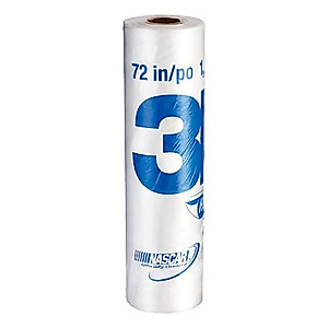 3M Hand Masker Advanced Masking Film, 72 in x 90 ft, Static Cling Keeps Film in Place, Prevents Liquids From Bleeding Through, Flake Resistant, For Indoors & Outdoors Use, 1 Roll (AMF72)