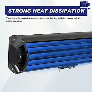 ASLONG 20 Inch LED Light Bar Combo Beam Offroad Driving Light + 2x 4inch White/Amber Yellow LED Pods Strobe Lights + Tube Clamp Mounting Bracket UTV Flag Mount Whip Light Mount w/Wiring for Pickup 4WD