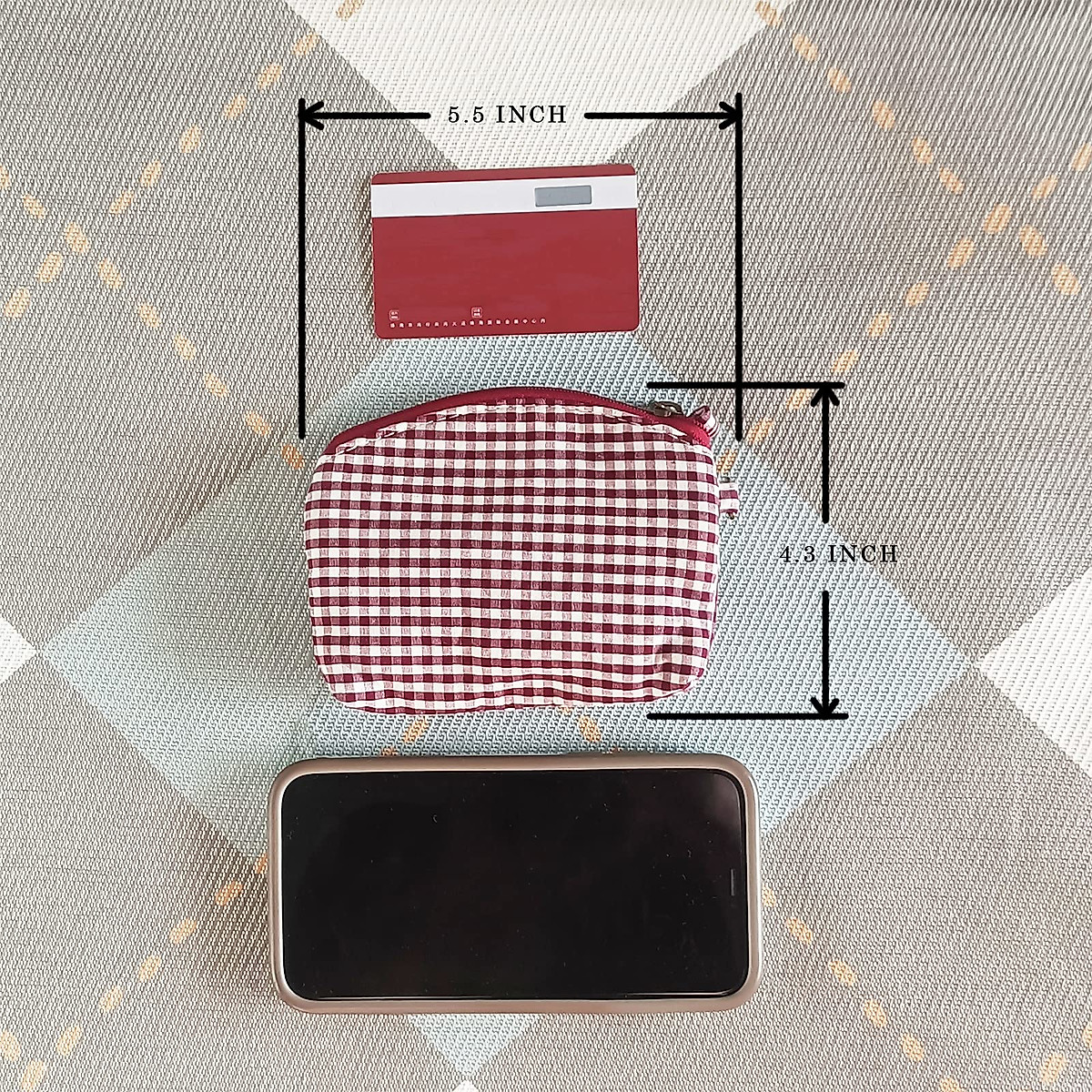 YHmyok Coin Purse for Women Cute Small Wallets Change Purse Coin Pouch (grey)