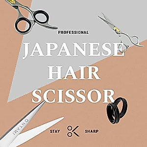 Ontaki Hair Cutting Scissors 6.5" - Japanese Steel Shears for Beard & Mustache - Hand-Forged Tool for Barbers, Men & Women - Sharp Hair Shears