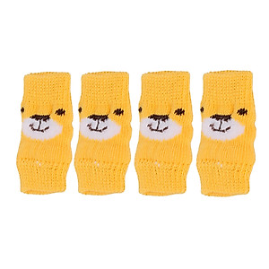Tnfeeon Dog Leg Brace,4Pcs Dog Joint Brace Canine Leg Hock Wraps Elbow Protector Warm Knee Pads for Protecting Dog Legs Wounds Injuries Sprains from Arthritis