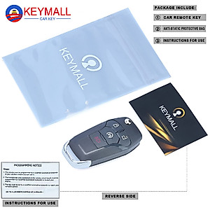 Keymall Flip Key Fob Keyless Entry Remote Control for Ford F150/F250/F350/F450/F550 2017-2020 for Ford Ranger 2019 2020(FCC ID:N5F-A08TDA P/N:164-R8134) 4 Buttons (Aftermarket)