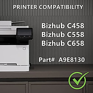 TN514K | A9E8130 Toner Replacement for Konica Minolta A9E8130 TN514K TN-514K Toner Cartridge for use in Konica Minolta Bizhub C458 C558 C658 Toner Kit Printer-Black,28,000 Pages,1-Pack