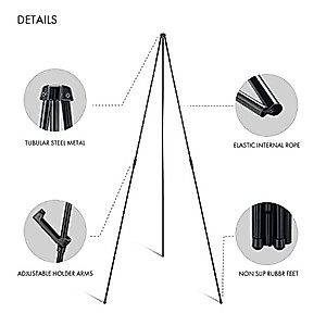 ARTIFY 63" Instant Display Sign Easel Stand, Tripod for Wedding Sign, Posters, Paintings,Canvas and Poster Board, Portable Display Stand for Home School Supplies、Shop and Various Ceremonies