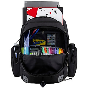 Eastsport Oversized Expandable Backpack with Removable EasyWash Bag, RECYCLED MATERIAL - Dark Grey Chambray