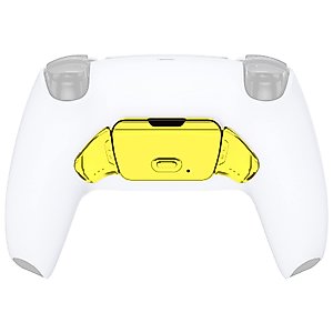 Chrome Gold Replacement Redesigned K1 K2 Back Button Housing Shell for PS5 Controller eXtremerate Rise Remap Kit - Controller & Rise Remap Board NOT Included