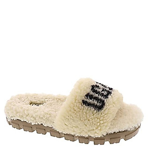 UGG Women's COZETTA Curly Graphic Slipper, Natural, 11
