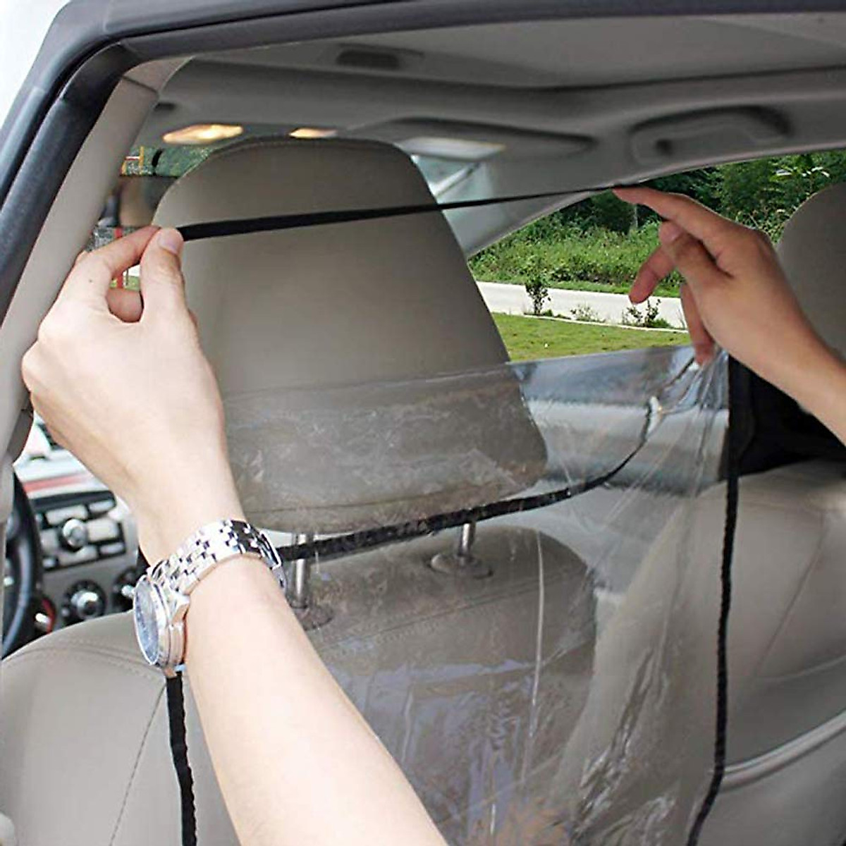 Vosarea 2PCS Car Seat Back Protector Pads Transparent Waterproof Anti-Kick Anti-Dirty Car Seat Back Mat Protetctive Cover for Children Kids