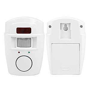 Motion Sensor Alarm, PIR Motion Sensor Detector Security Alarm System for Home Garage, 105dB Infrared Motion Alarm with Remote Control