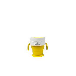 Baby's Brew The 2 in 1 Collapsible Snack and Straw Cup -Yellow