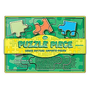 Fox Run Cookie Cutter Set, Puzzle Pieces Cookie Cutter Set