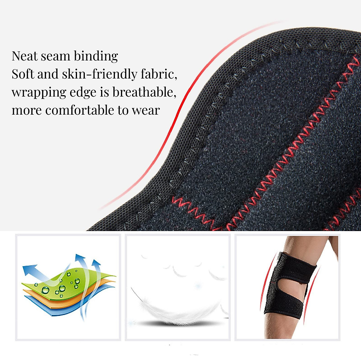 BORDSTRACT Elbow Brace, 1Pcs Tendonitis Adjustable Elbow Support with Dual Spring Stabilizer Relieve Arthritis and Sports Injury Pain