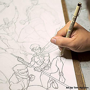 Sakura Pigma 30281 Micron Blister Card Ink Pen Set, Black, 02 1CT