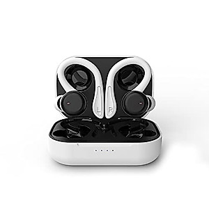 Charella Running Headphones Wireless Earbuds with Earhooks ​Over Ear Sport Headphones Sweatproof Earphones Workout Jogging Gym QW3