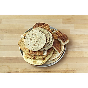 IMUSA USA CAR-52023 13.5" Nonstick Carbon Steel Small Round Comal with Metal Handles, Black