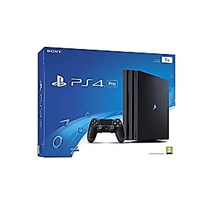 Sony PlayStation 4 Pro w/ Accessories, 1TB HDD, CUH-7215B - Jet Black (Renewed)