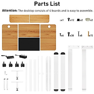 WOKA 55 x 28 Inch Dual Motor Electric Standing Desk, 2-Tier Height Adjustable Stand up Desk, Sit Stand Desk with Memory Controller, Adjustable Desks for Home Office, Motorized Desk with Splice Board