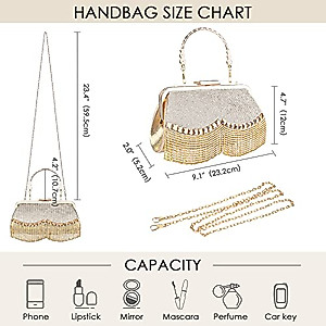 Evening Bag,Rhinestone Purse Sparkly Bag Silver Diamond Purses for Women 2023 Upgrade Evening Party Club Wedding Prom Rhinestone Handbag Hobo Bag Valentines Day Gifts for Her Wife