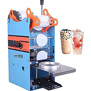 Manual Cup Sealing Machine 300-500 Cups/Hour Electric Cup Sealer for 180mm Tall &95mm Cup 110V US Plug