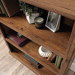 Sauder Miscellaneous Bookcase, L: 35.28" x W: 13.23" x H: 43.78", Vintage Oak finish