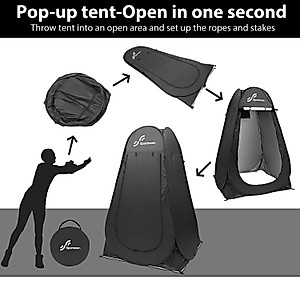 Pop Up Privacy Tent, Sportneer 6.26 FT Tall Changing Tent Camping Shower Tent Portable Pop Up Privacy Tent Changing Tent Dressing Room Camp Bathroom Toilet Rain Shelter for Camping Beach Outdoor