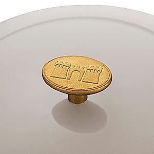 BALLARINI Bellamonte Cast Iron 6-qt Round Dutch Oven - Crema White