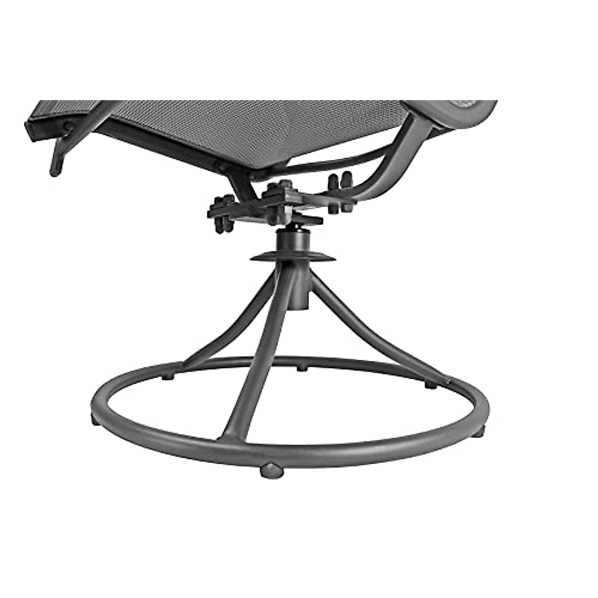 Garden Elements Sienna Metal Patio Chair Swivel Rockers (Pack of 2, Grey)